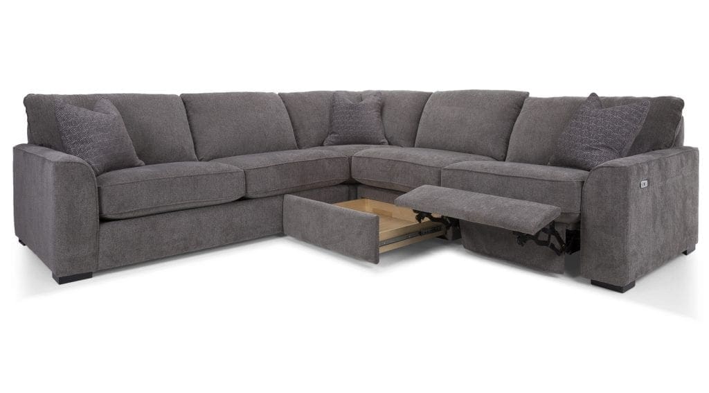 2900 Fabric Sectional, Optional Power recliner with storage options ...