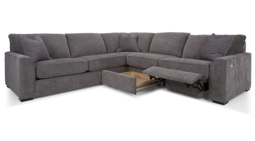 2900 Fabric Sectional, Optional Power recliner with storage options ...