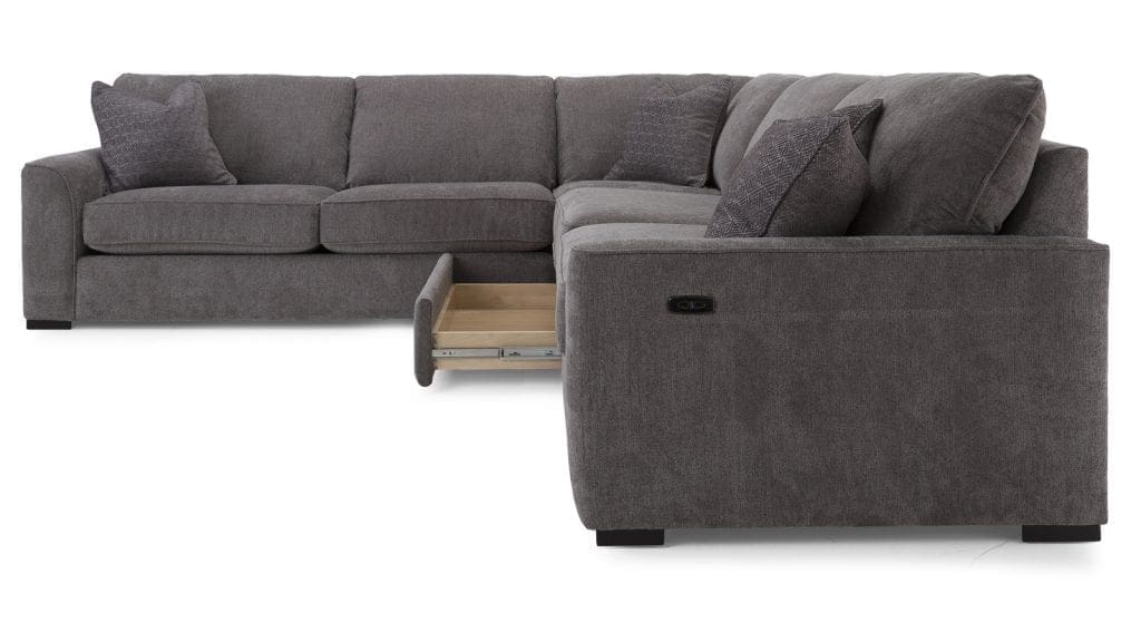2900 Fabric Sectional, Optional Power recliner with storage options ...